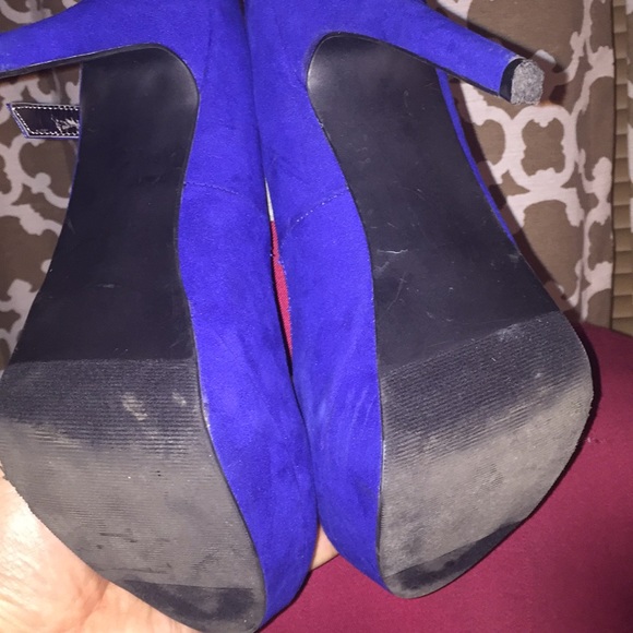 Material Girl | Shoes | Cobalt Blue Faux Suede Shoes | Poshmark